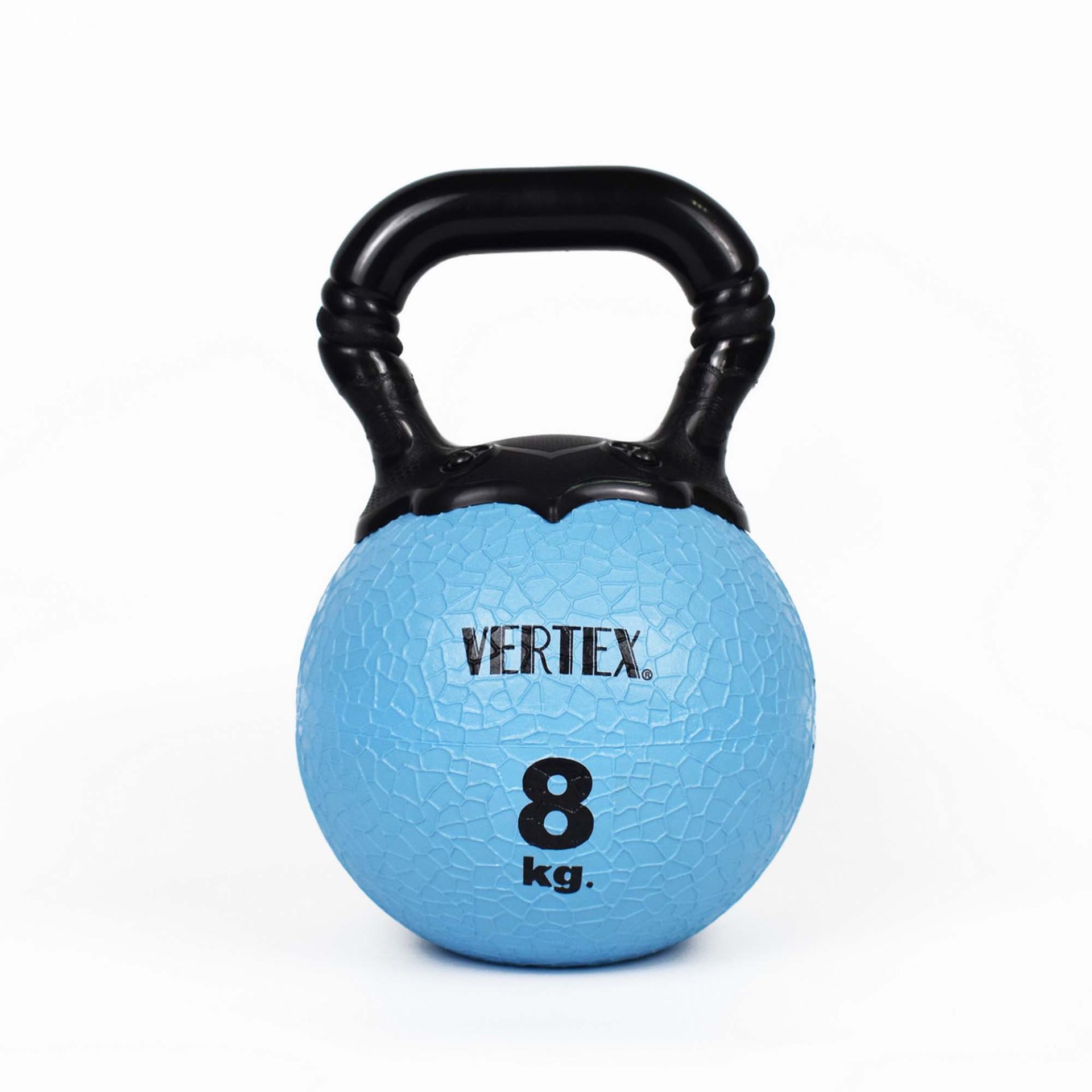Rubber Kettlebell by VERTEX │ Soft-Shell Kettlebell with Easy-Grip Handle